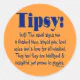 Definition Tipsy Classic Round Sticker | Zazzle