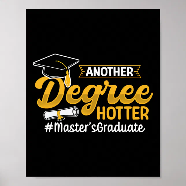 Degree Graduation Master’s Degree Mba Poster | Zazzle