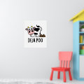 Deja Poo Funny Cow Poop Pun Poster | Zazzle
