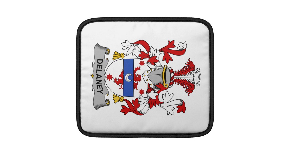 Delaney Family Crest iPad Sleeve | Zazzle