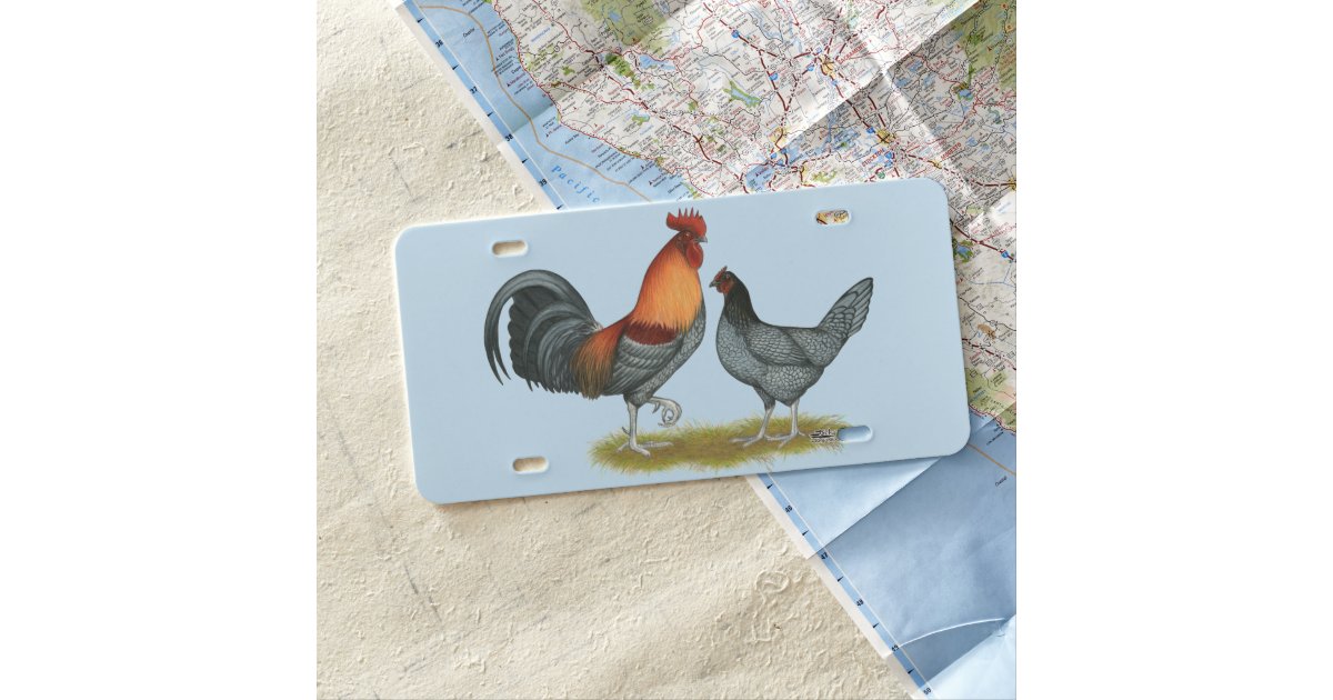 Delaware Blue Hen License Plate | Zazzle