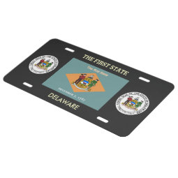 Delaware Custom Front License Plate | Zazzle