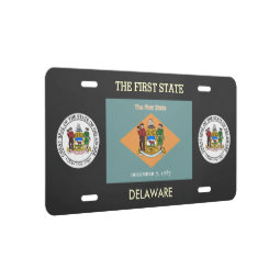 Delaware Custom Front License Plate | Zazzle