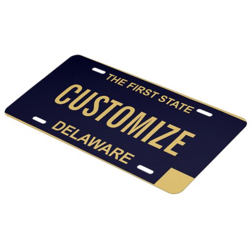 Delaware Custom License Plate | Zazzle