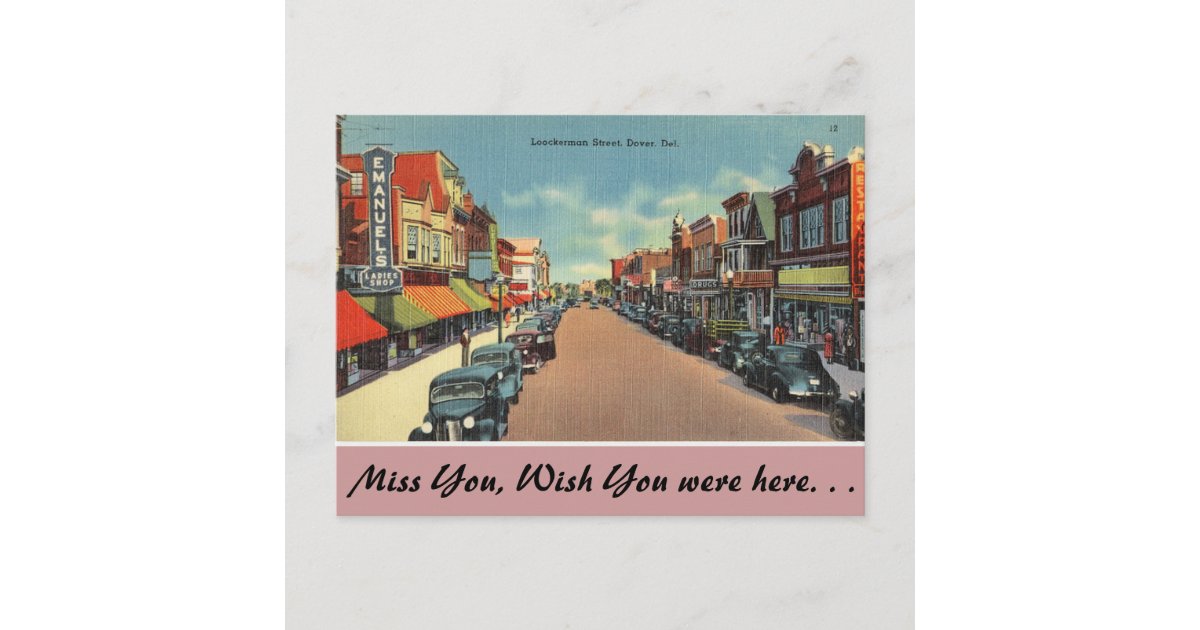Delaware, Loockerman Street Postcard | Zazzle