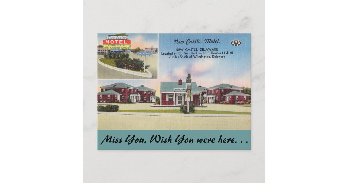 Delaware, New Castle Motel Postcard | Zazzle