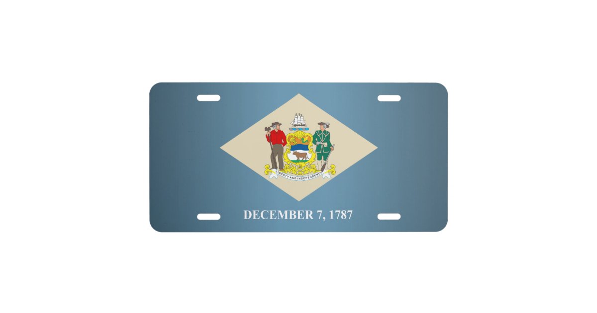 Delaware Pride License Plate | Zazzle
