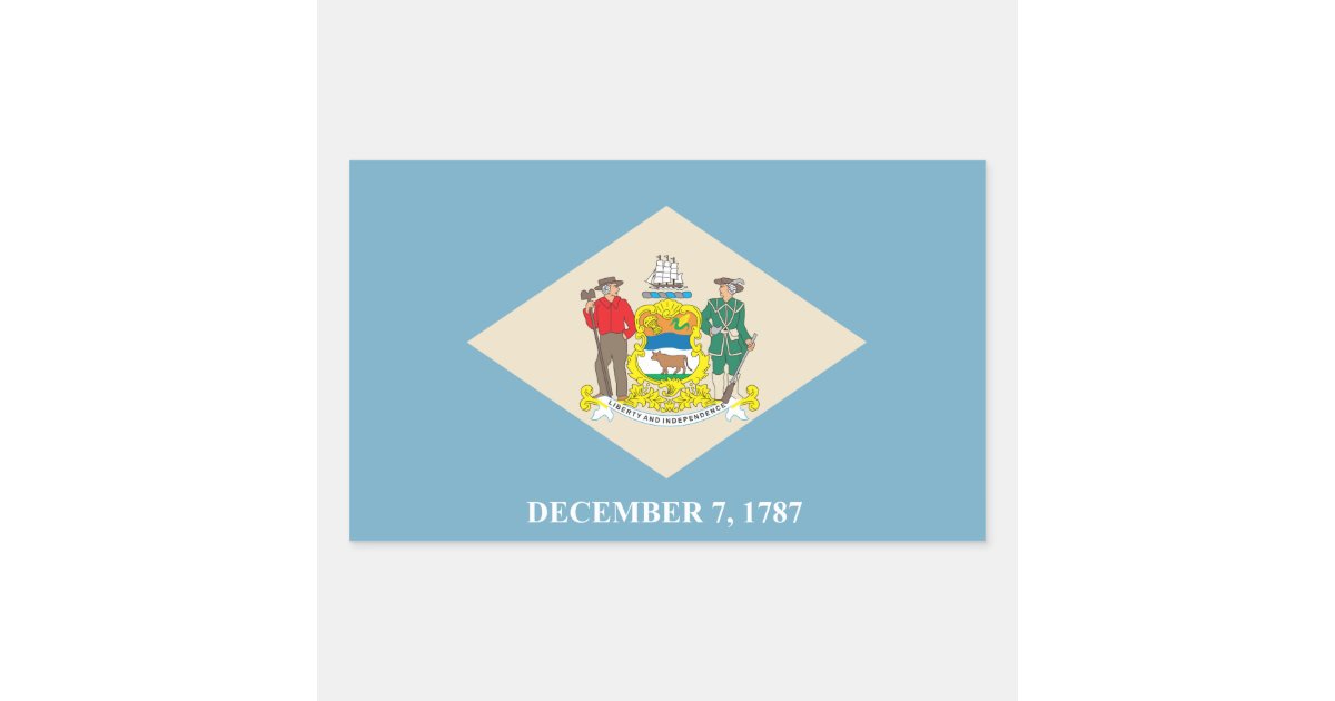 Delaware sign rectangular sticker | Zazzle