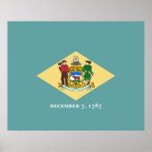 Delaware State Flag Design Poster | Zazzle