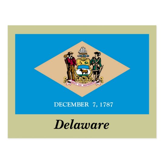 Delaware State Flag Postcard | Zazzle.com