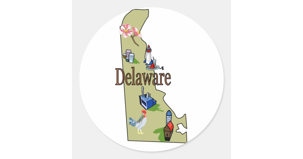 Delaware Sticker | Zazzle
