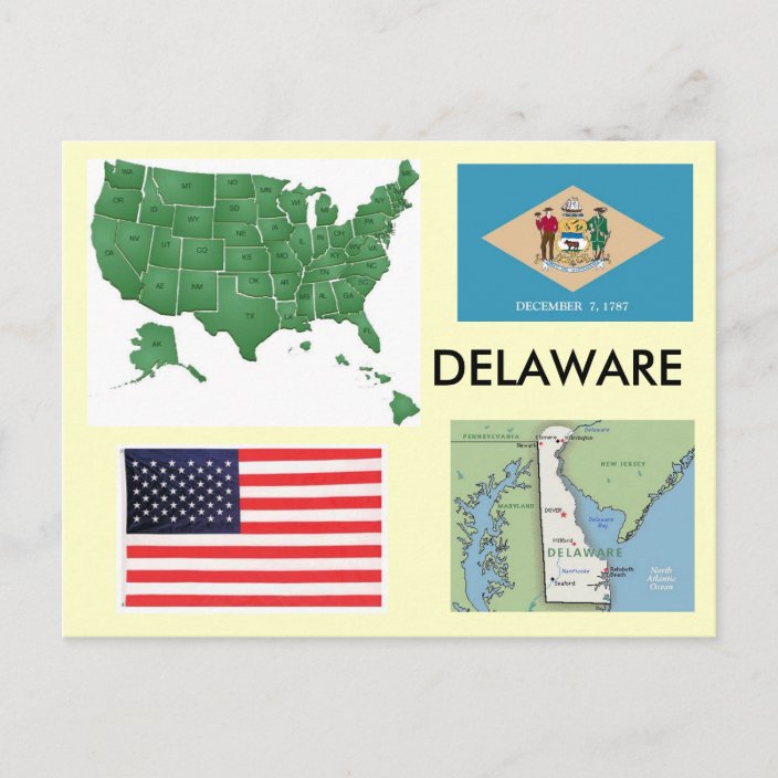 Delaware, USA Postcard | Zazzle.com