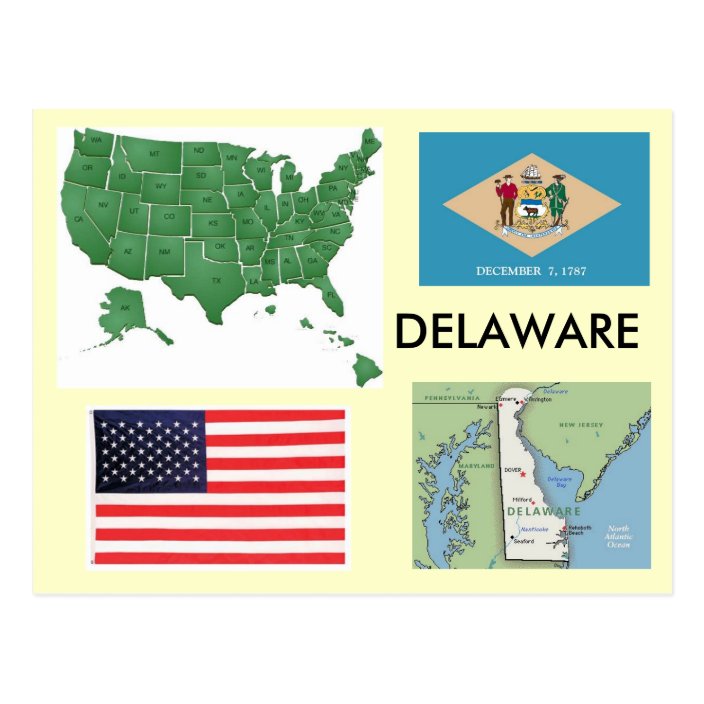 Delaware, USA Postcard | Zazzle.com