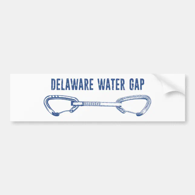 Delaware Water Gap Climbing Quickdraw Bumper Sticker | Zazzle