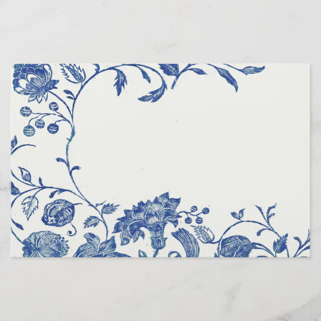 Delft Blue Stationery | Zazzle
