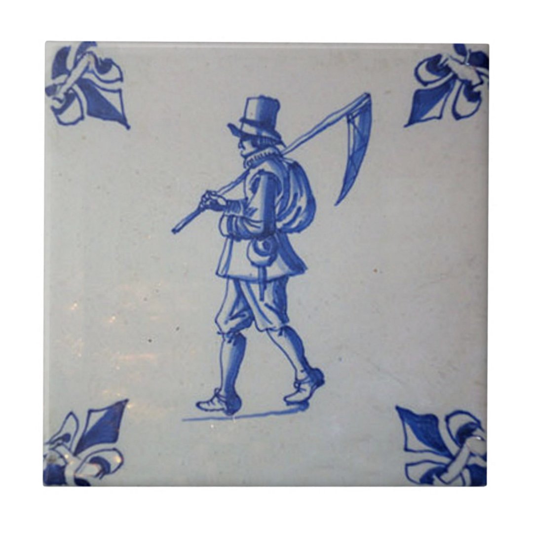 Delft Blue Tile - Template | Zazzle