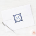 delft blue wedding square sticker | Zazzle
