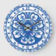 Delft Style Clock Delft Colors Blue and White | Zazzle