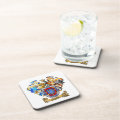Delgado Coat of Arms Set of 6 Plastic Coasters | Zazzle