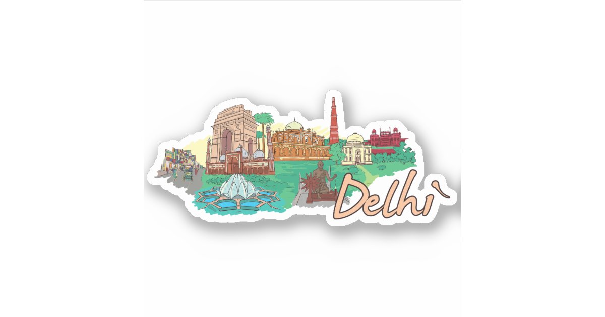 delhi sticker | Zazzle