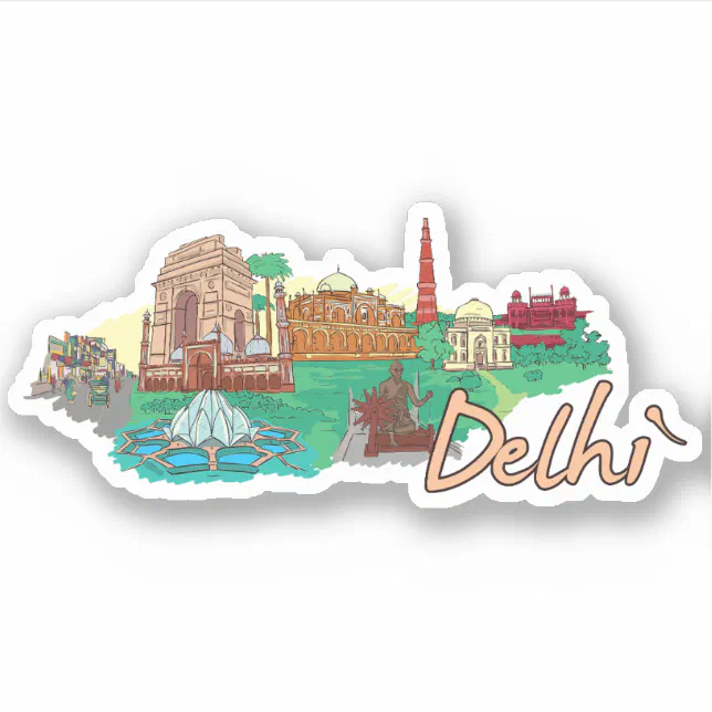 delhi sticker | Zazzle