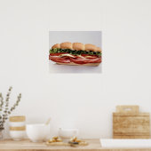 Deli sandwich poster | Zazzle