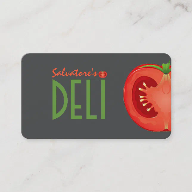 deli shop business card | Zazzle