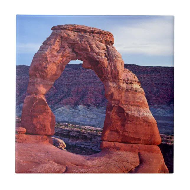 Delicate Arch in Arches National Park - Utah, USA Ceramic Tile | Zazzle