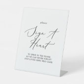 Delicate Black Calligraphy Sign a Heart Sign | Zazzle