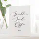 Delicate Black Wedding Sparkler Send Off Pedestal Sign | Zazzle