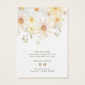 Delicate daisies earring display card | Zazzle