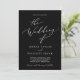 Delicate Dark Black Proposal Story Wedding Invitation | Zazzle