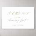 Delicate Gold Calligraphy Dancing Feet Poster | Zazzle