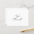 Delicate New Home We've Moved Moving Announcement Postcard | Zazzle