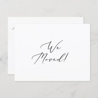 Delicate New Home We've Moved Moving Announcement Postcard | Zazzle