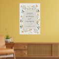 Delicate Wildflower Wedding Welcome Poster | Zazzle