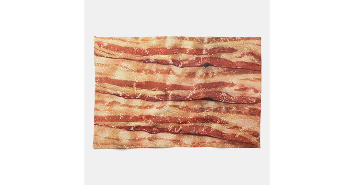 Delicious BACON kitchen towel | Zazzle