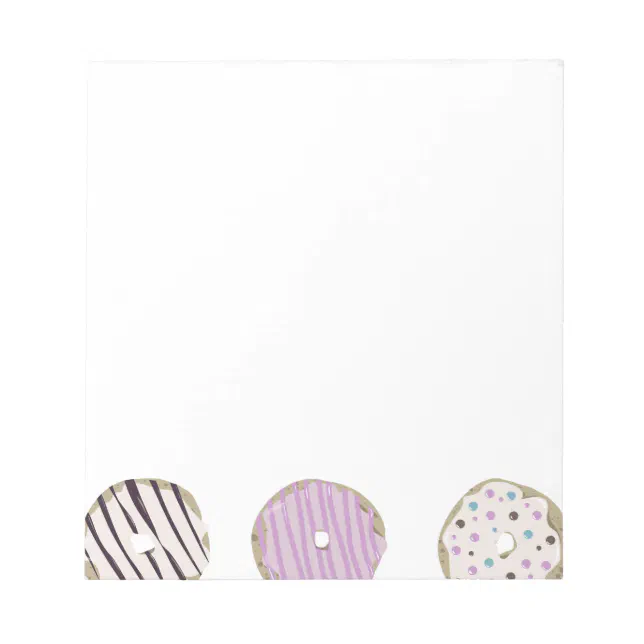 Delicious donuts notepad | Zazzle