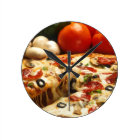 Pizza Pie Wall Clock | Zazzle.com