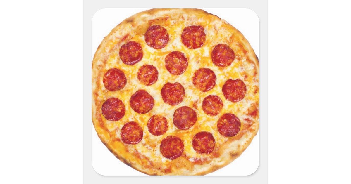 DELICIOUS PIZZA STICKER | Zazzle