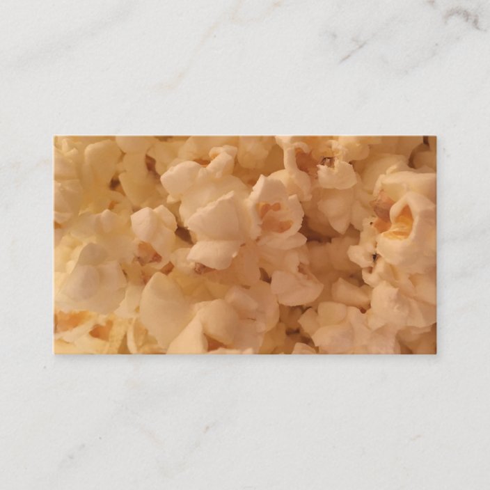 Delicious Popcorn Business Card | Zazzle.com