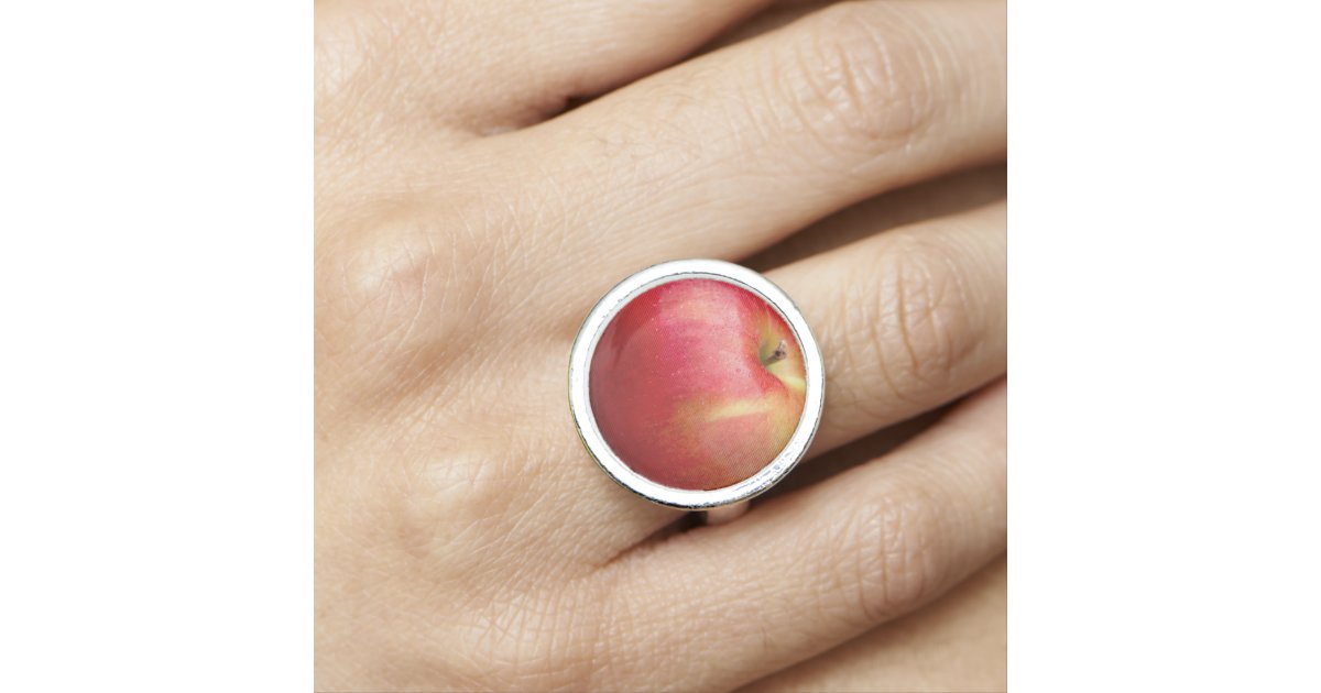 DELICIOUS RED APPLES RING | Zazzle