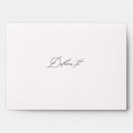Deliver to Calligraphy with Floral and Address Envelope | Zazzle