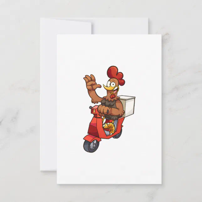 delivery chicken invitation | Zazzle