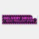 Delivery Driver I make frequent stops pink black Bumper Sticker | Zazzle