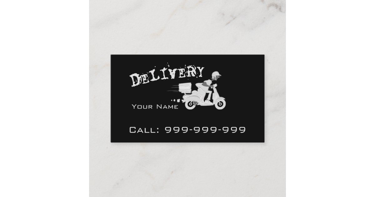 Delivery elegant business card | Zazzle