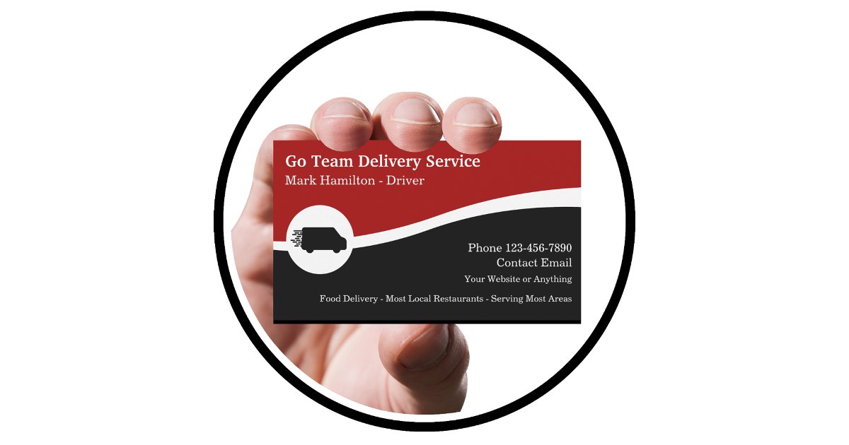 Delivery Services Local Company Business Card | Zazzle