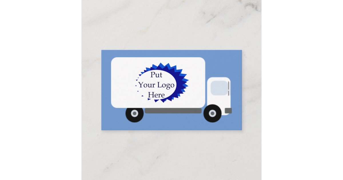 Delivery truck business card | Zazzle