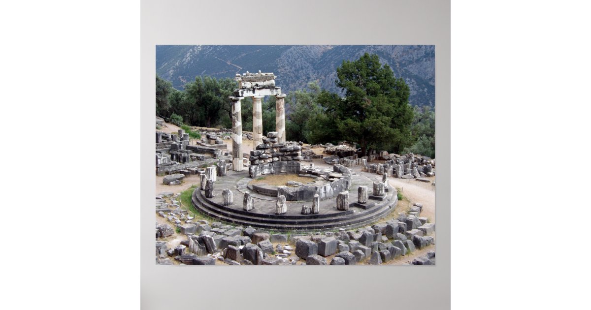 Delphi - Greek Ruins Poster | Zazzle