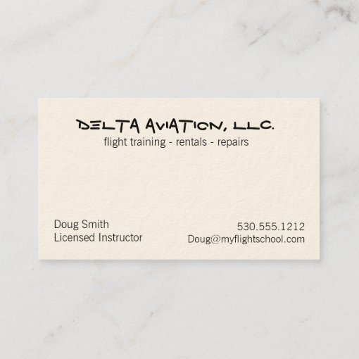 Delta Aviation Business Card | Zazzle